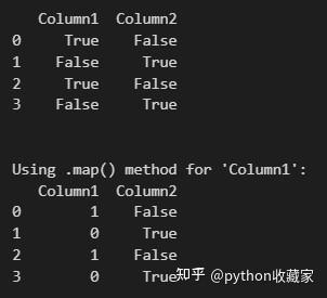 Pandas DataFrame中将True/False映射到1/0 - 知乎
