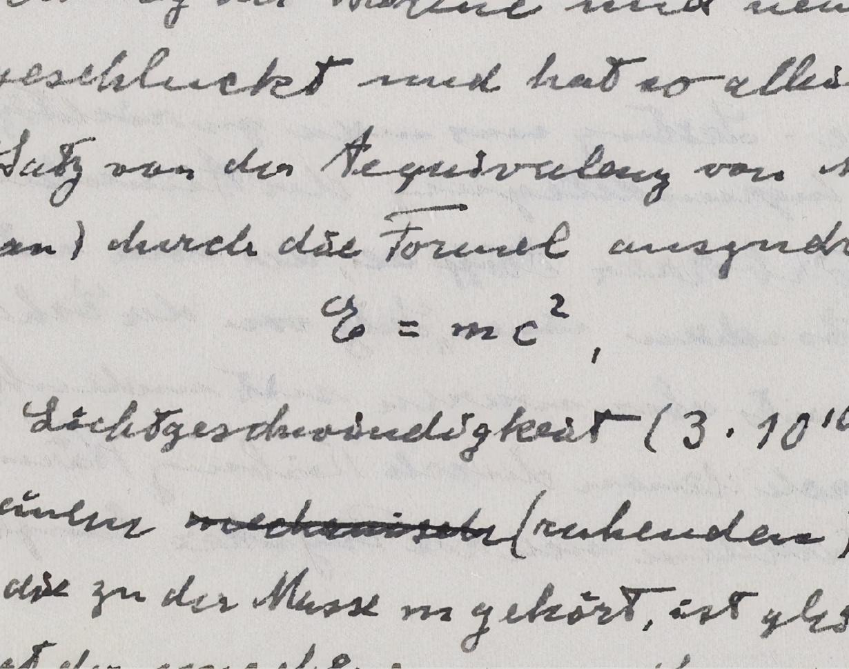 E=mc²威武！爱因斯坦亲笔信卖出120万美元高价 - 知乎
