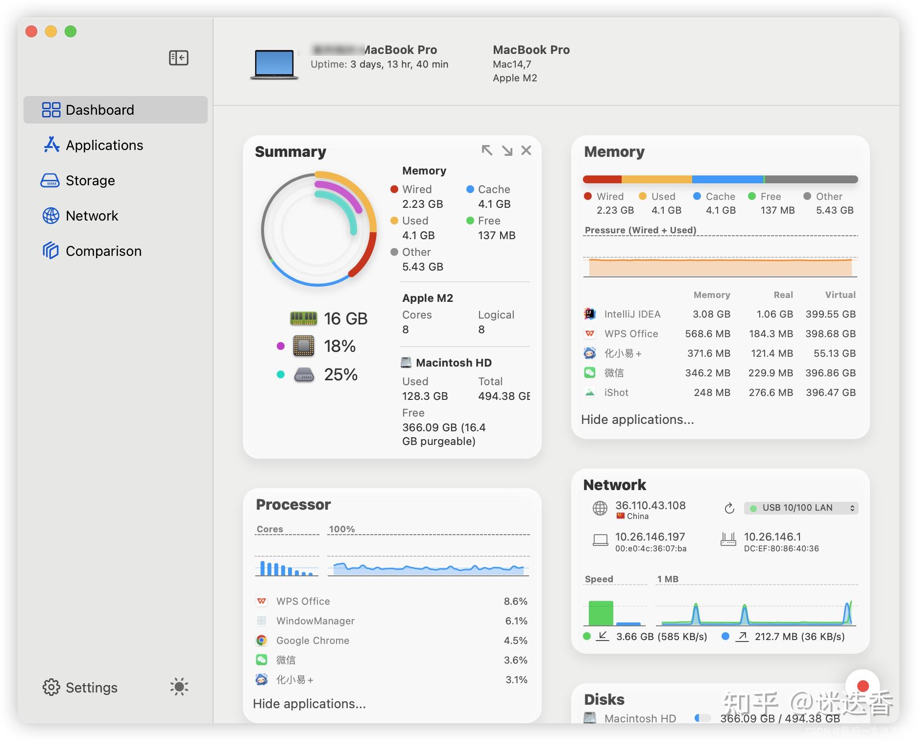 【MAC】iStatistica Pro — 硬件性能状态监控工具 - 知乎