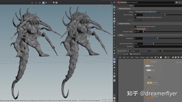【技术美术】【Houdini 工具】Houdini polyReduce Node 高模自动减面和蒙皮属性传递 - 知乎