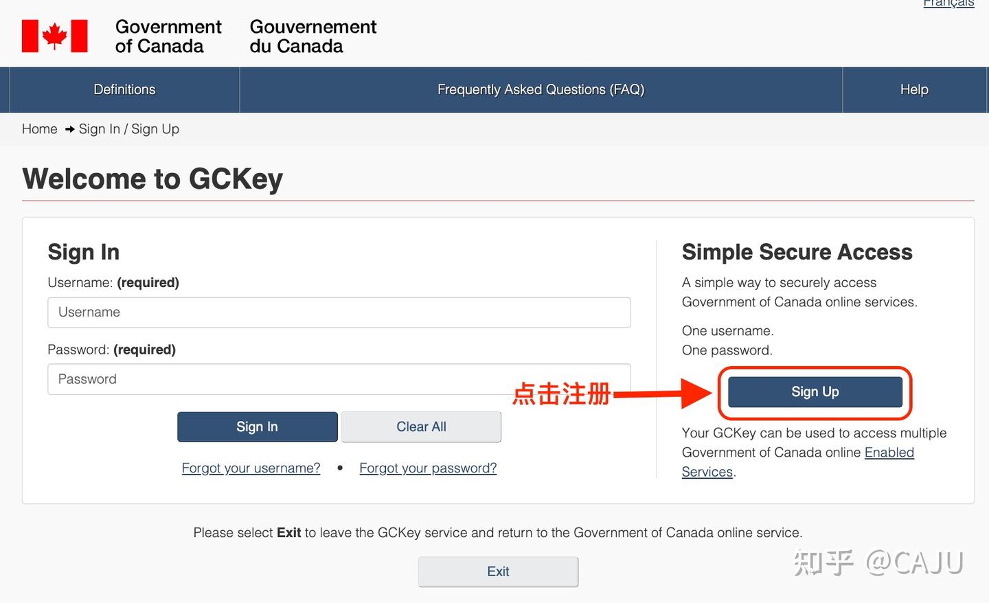 加拿大签证DIY-注册GCKey和MyCIC账户(全流程) - 知乎