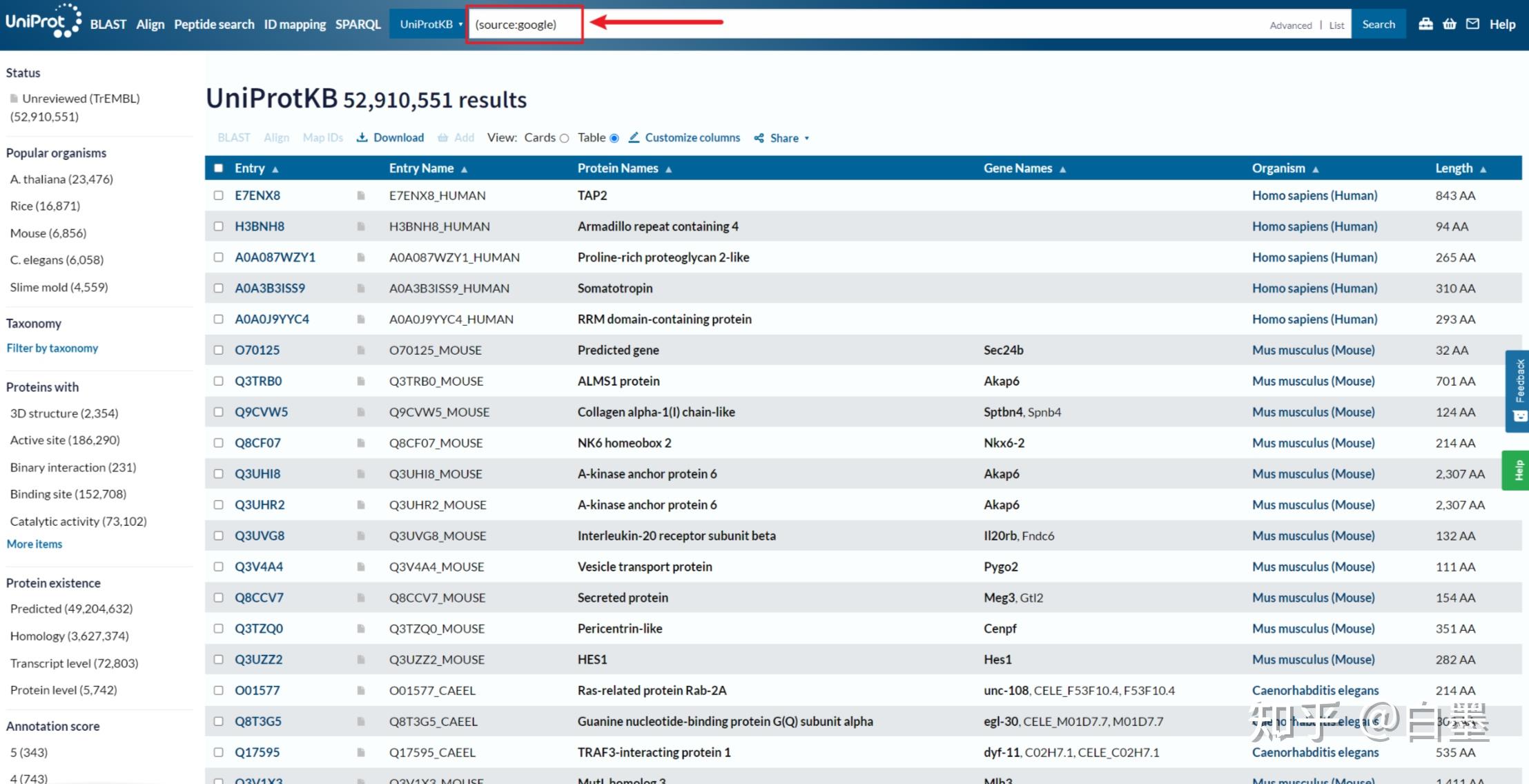 一文读懂 UniProt 数据库（2023最新版） - 知乎