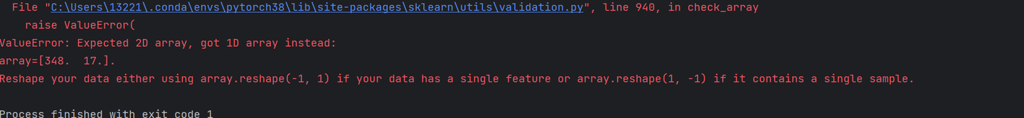 Reshape your data either using array.reshape(-1, 1) if your data has a single feature or - 知乎