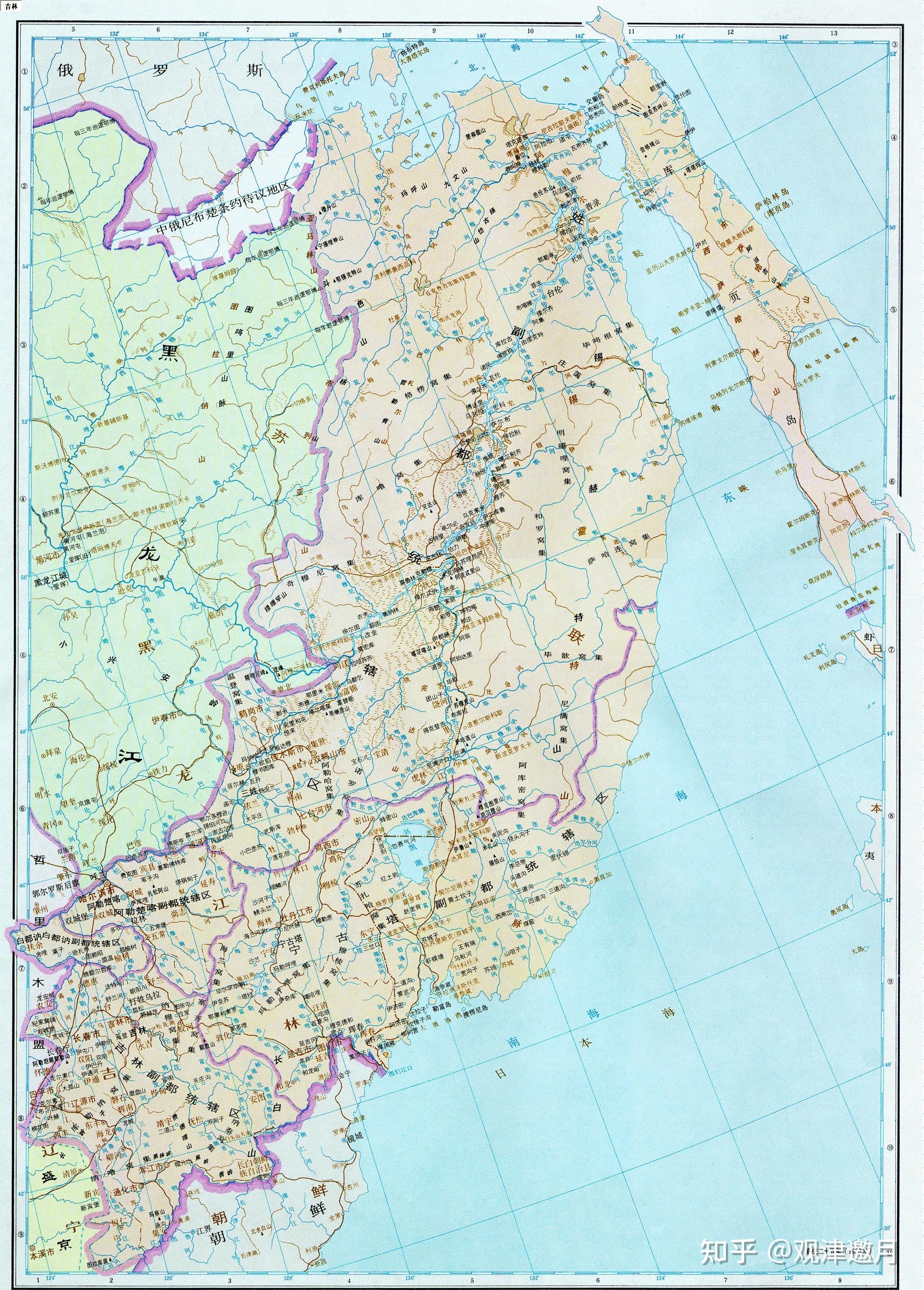 【历史地图】几张外东北地图 - 知乎