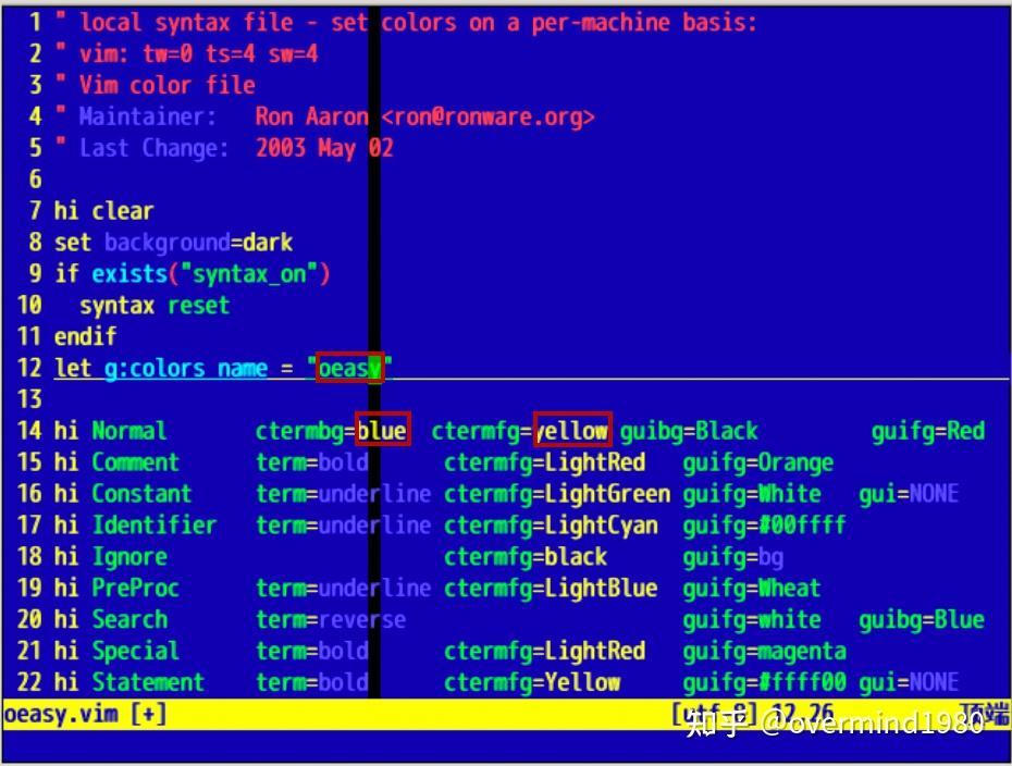 oeasy教您玩转vim - 24 - 自定颜色 - 知乎