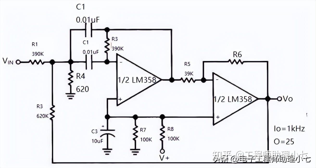 建议收藏：23个LM358典型经典电路讲解，电路图+计算公式 - 知乎