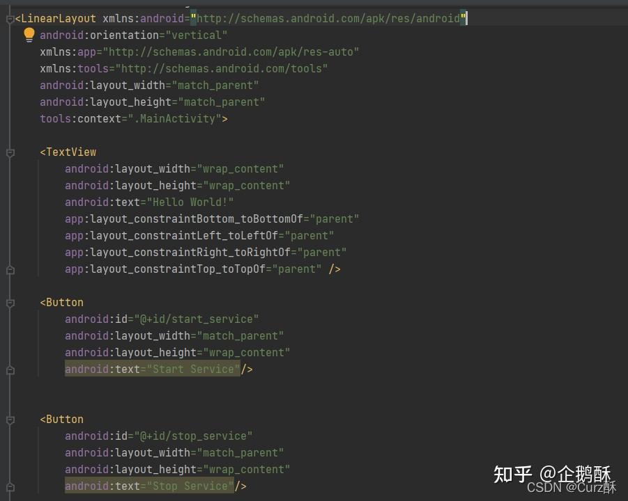 Android Studio使用onCreate()，onStartCommand()和stopService()方法来启动和停止服务 - 知乎