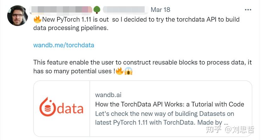 434名贡献者、3300多次代码提交的PyTorch最新版本 1.11来了 - 知乎