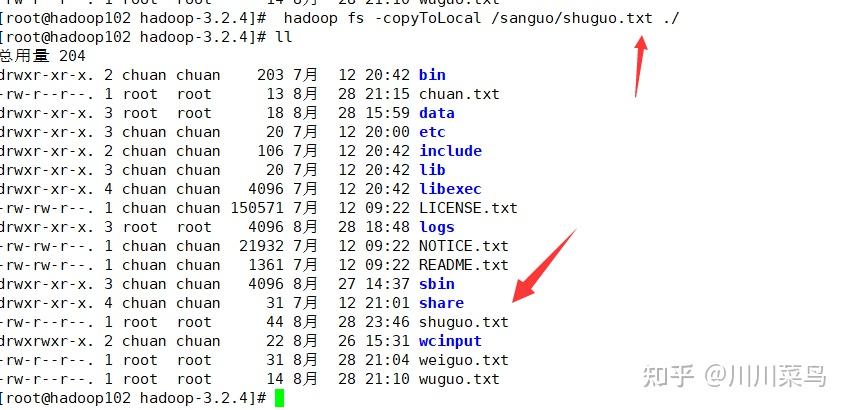 Hadoop_HDFS（二）：Shell操作之文件的管理（上传下载删除等） - 知乎