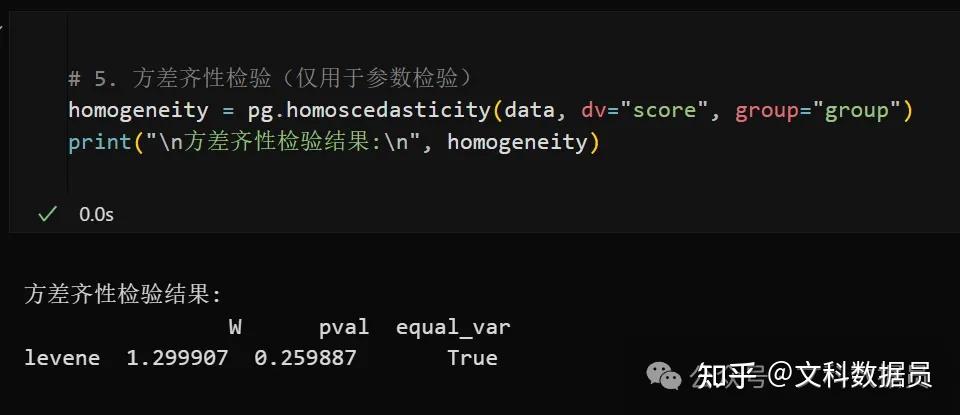 文科生进阶python(七)|无需SPSS，pingouin库实现实验数据统计分析 - 知乎
