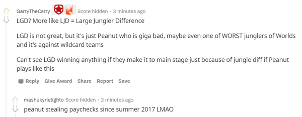 英雄联盟S10老外谈LGD再次落败：Peanut是本届世界赛最烂打野 - 知乎
