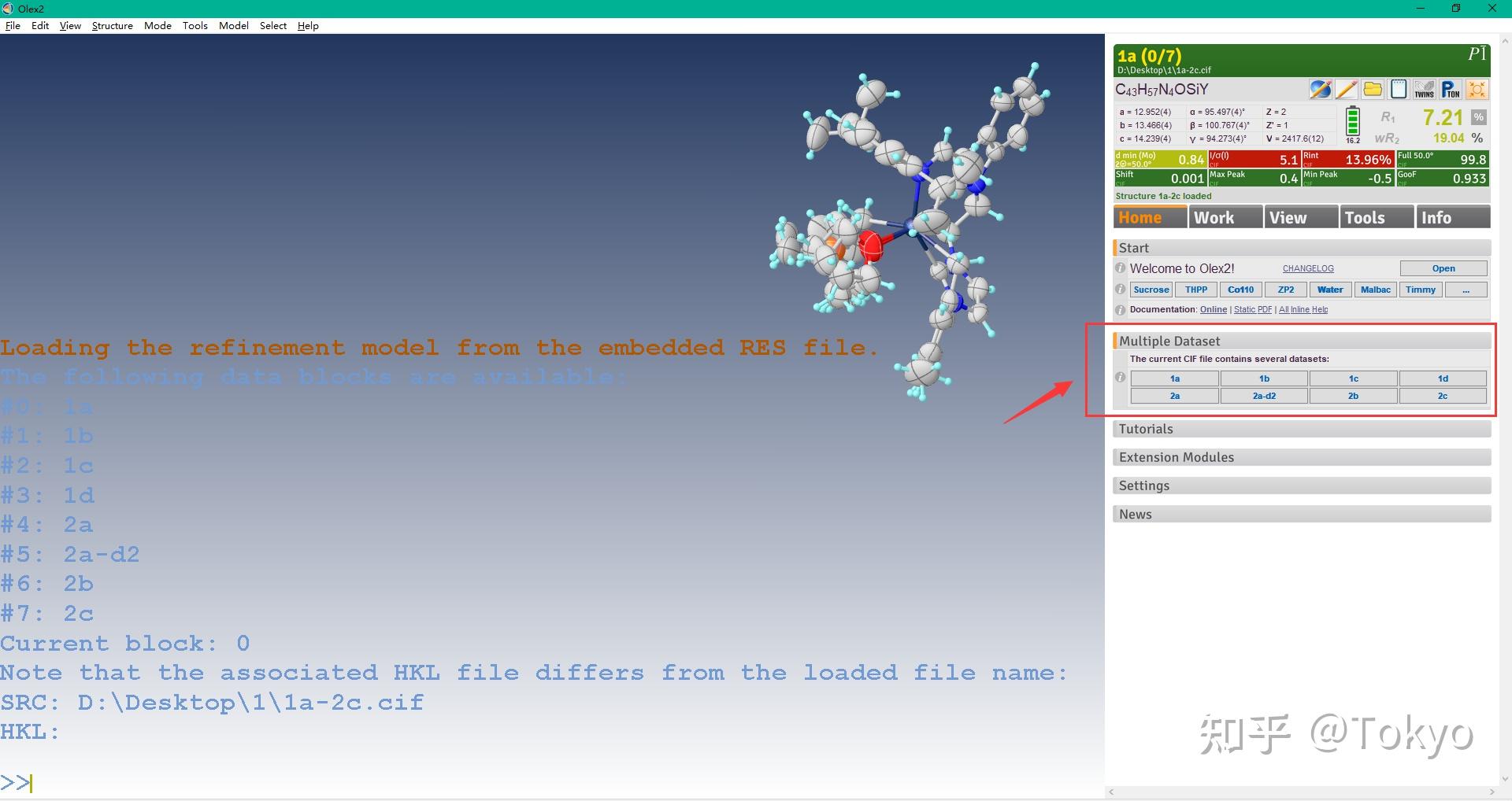 Olex2基操-多数据CIF文件数据切换 - 知乎