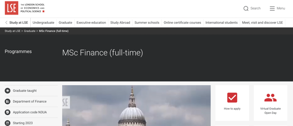 丰收季 | 老牌G5+王牌项目，LSE金融硕士录取 - 知乎