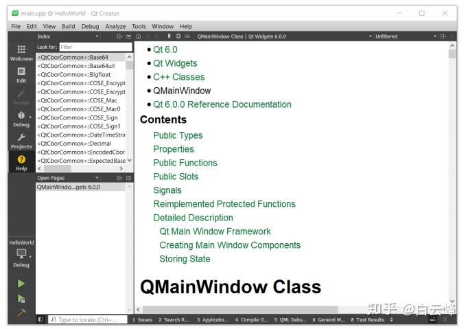 使用Qt6 和现代 c++ 进行跨平台开发 5：Qt Creator 介绍 - 知乎