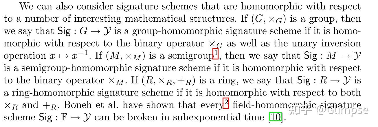 Homomorphic Signature Schemes - 知乎