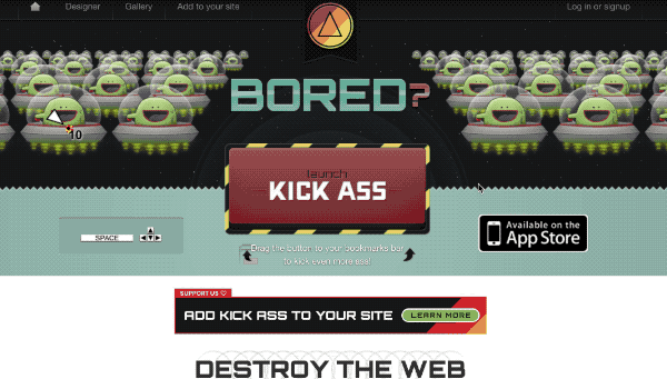 一款超好玩的小插件，能将网站变成太空射击游戏，灭掉所有元素 - 知乎