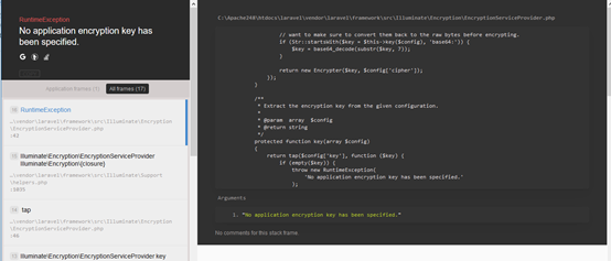 windows下laravel5.5--Whoops,looks like something went wrong. - 知乎
