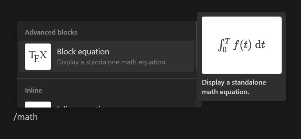 Notion使用教程：Notion数学公式——行内公式和块公式教学 - 知乎