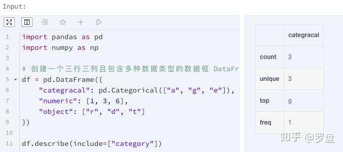 pandas.DataFrame.describe方法小析 - 知乎