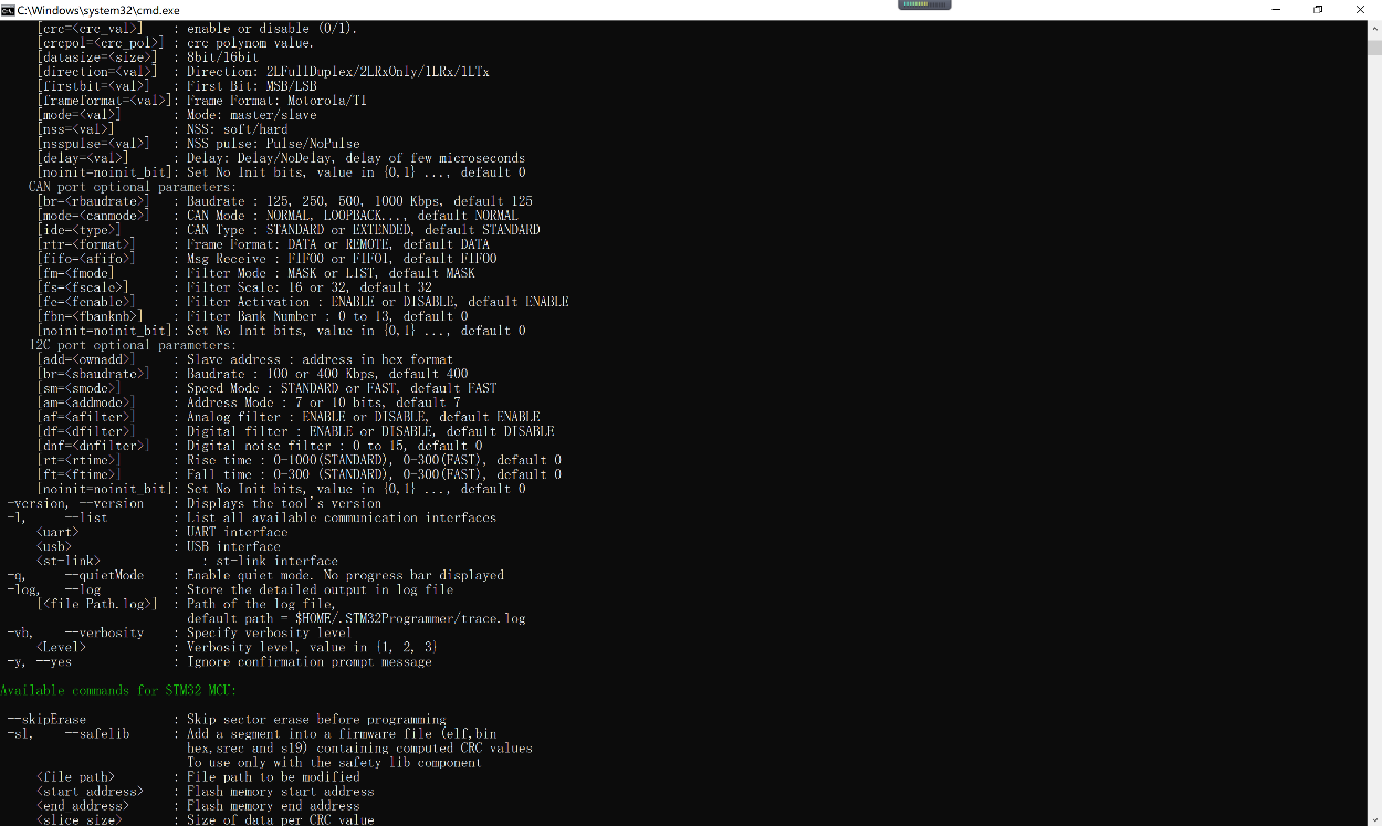 如何使用STM32CubeProgrammer 命令行烧录固件 - 知乎
