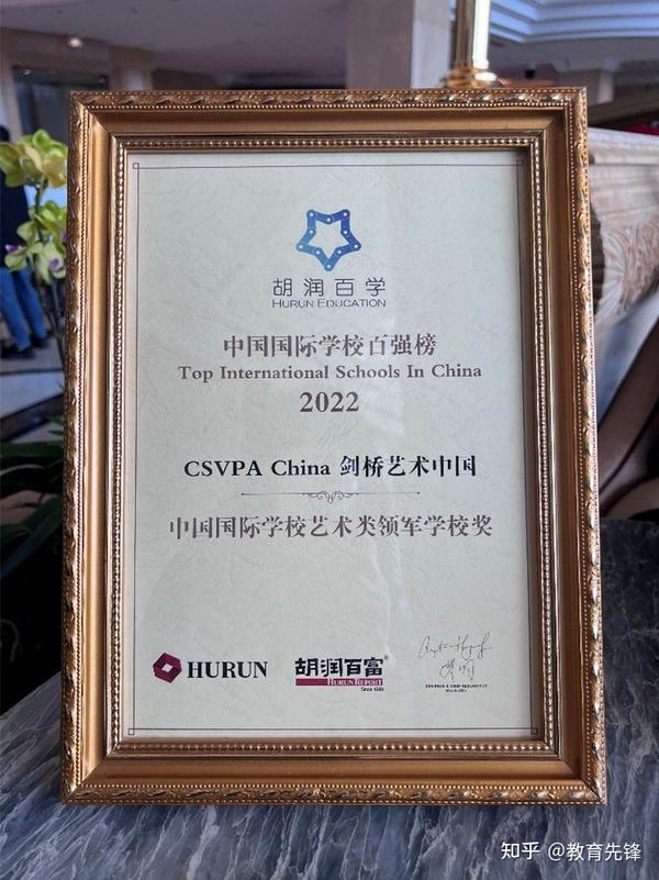 CSVPA China剑桥艺术中国蝉联胡润百学·中国国际学校艺术类领军学校奖 - 知乎
