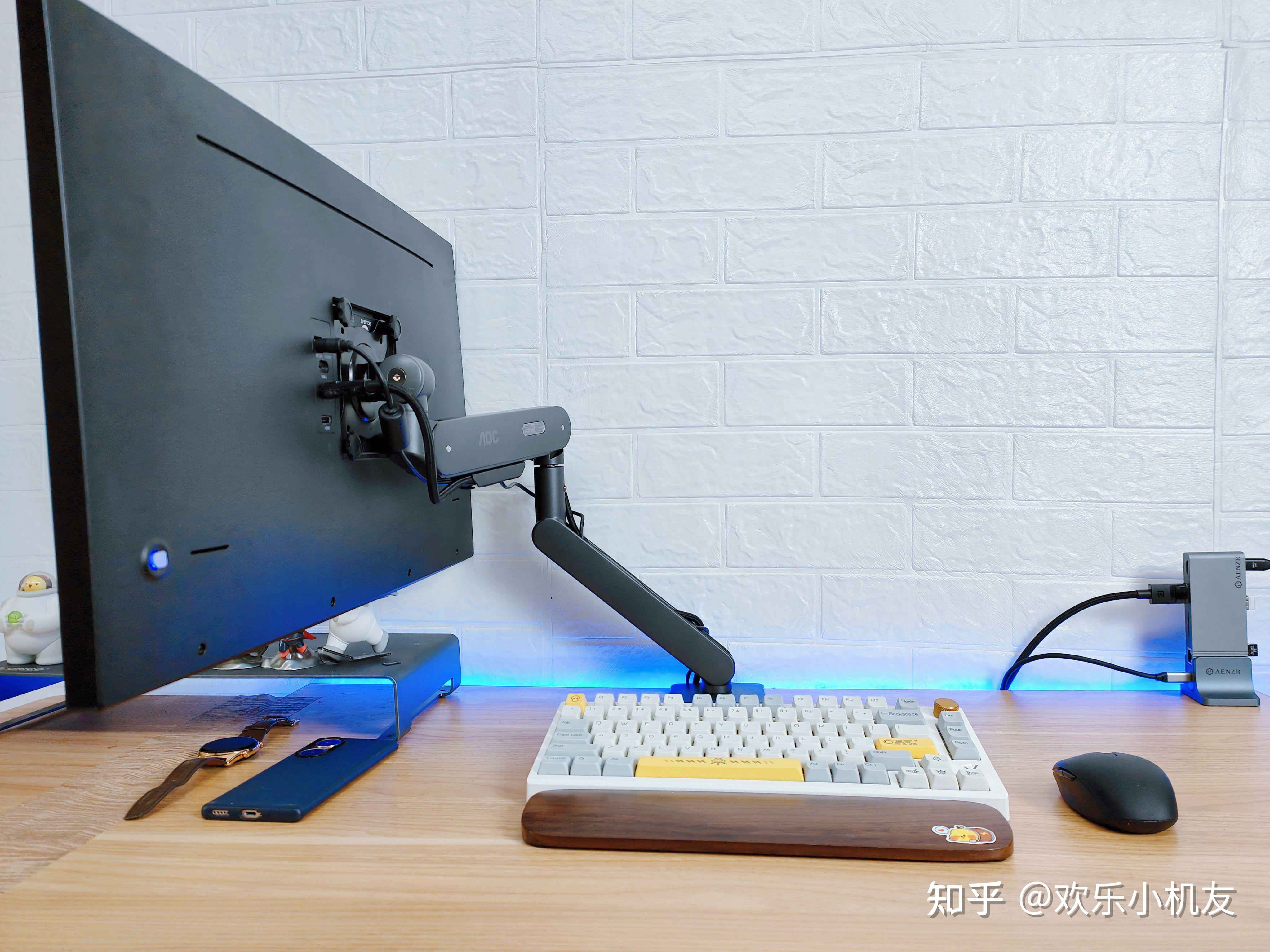单指操控，秒悬停，AOC AM400显示器支架用了就停不下来了 - 知乎