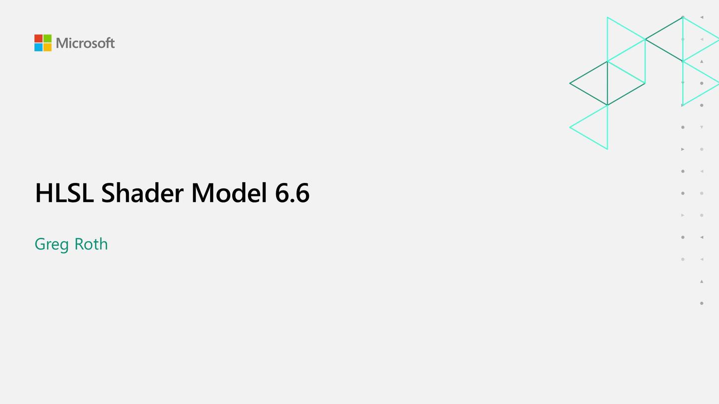 HLSL Shader Model 6.6 - 知乎