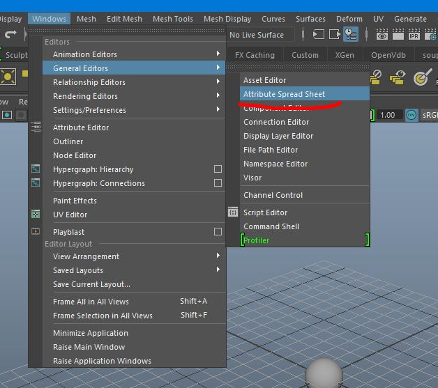 Maya（2016），渲染可见性编辑面板位置 - 知乎