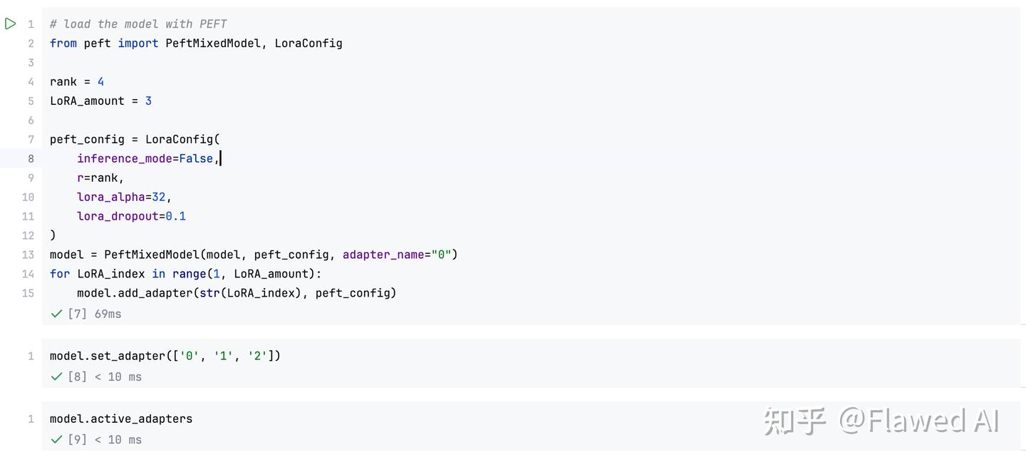 PEFT教程：为模型添加多个LoRA模块并灵活组合使用 - 知乎