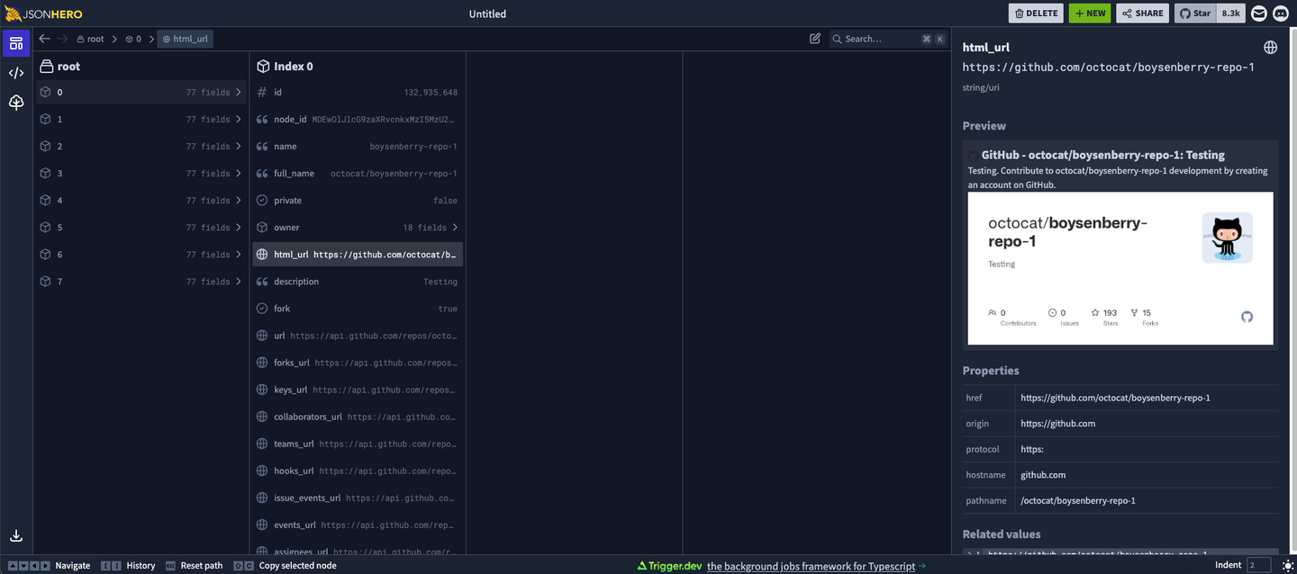 8K star！功能强大的开源JSON可视神器 - 知乎