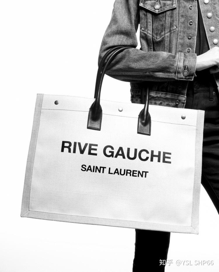 YSL Rive Gauche Tote Bag In Linen And Leather. - 知乎