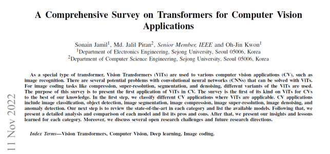 AI前沿论文：计算机视觉Transformer技术全面调研 - 知乎