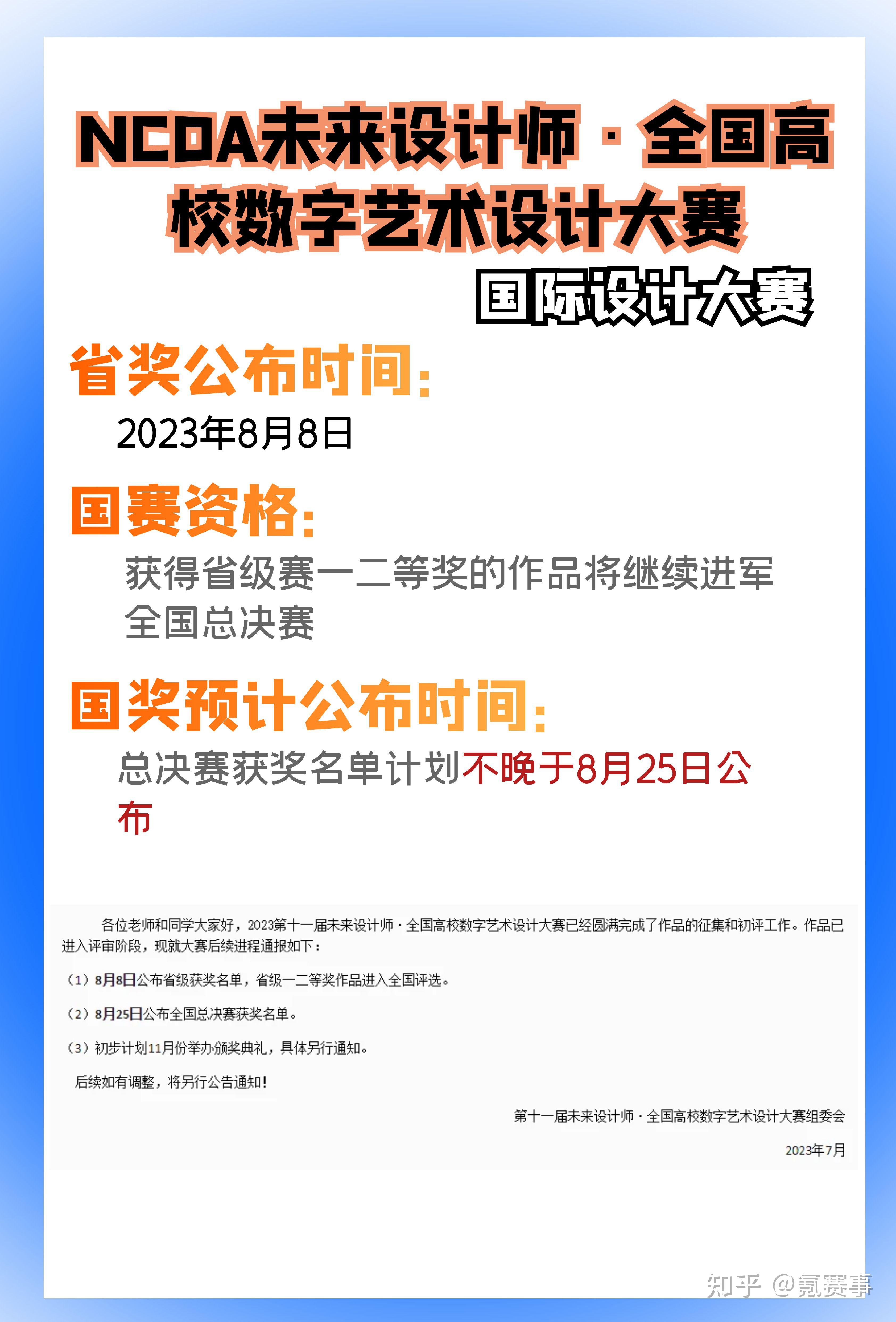 @氪赛事｜大广赛、ncda国赛成绩即将公布 - 知乎