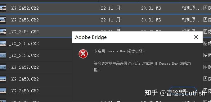 在Bridge cc中不能使用camera raw 的编辑功能，解决方法 - 知乎
