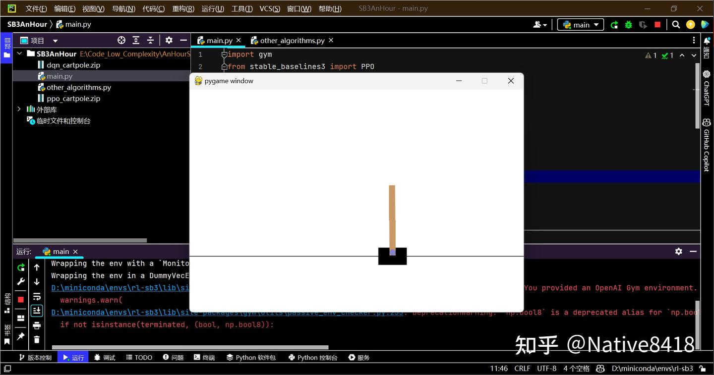 一小时实践入门 stable-baselines3 - 知乎