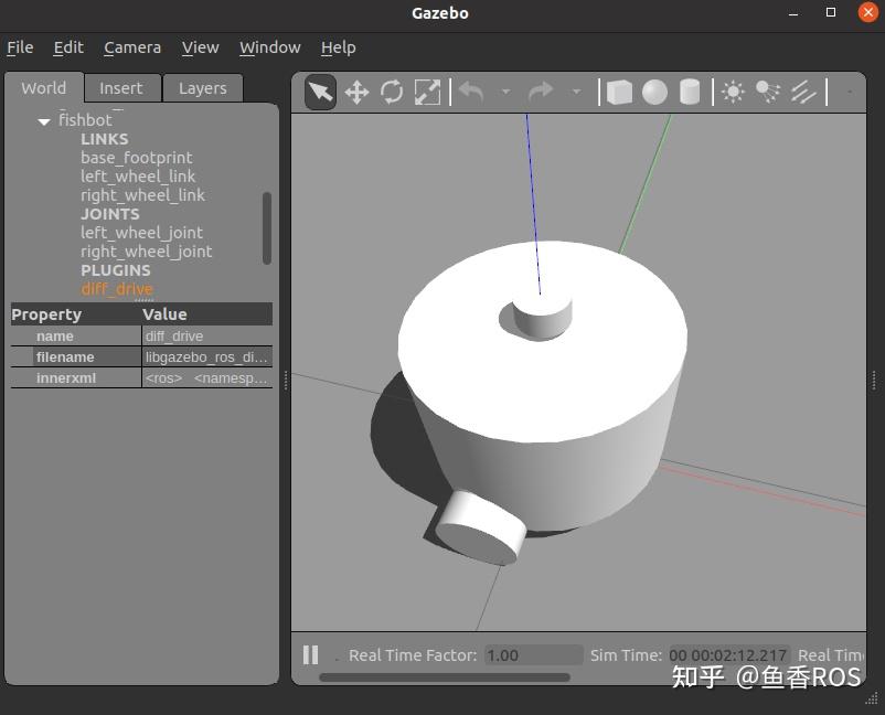 《动手学ROS2》9.3为FishBot配置两轮差速控制插件 - 知乎
