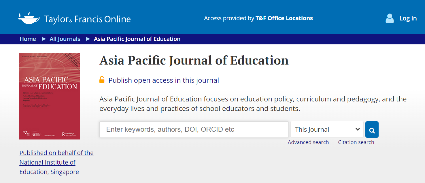 SSCI国际期刊精选 | 教育学 - 知乎