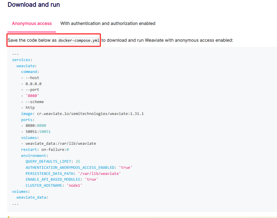 weaviate向量数据库-docker compose部署说明 - 知乎