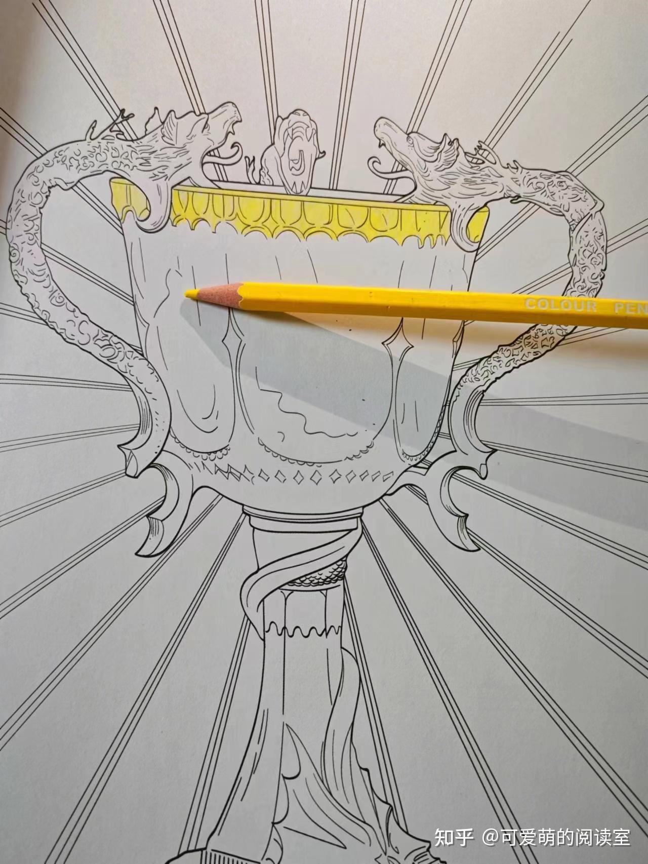 推荐涂色书《哈利·波特官方涂色书》解压，涂出属于你的魔法世界 - 知乎