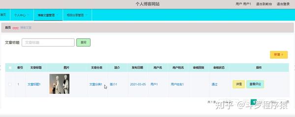 基于ssm Vue的前后端分离的个人博客系统 知乎