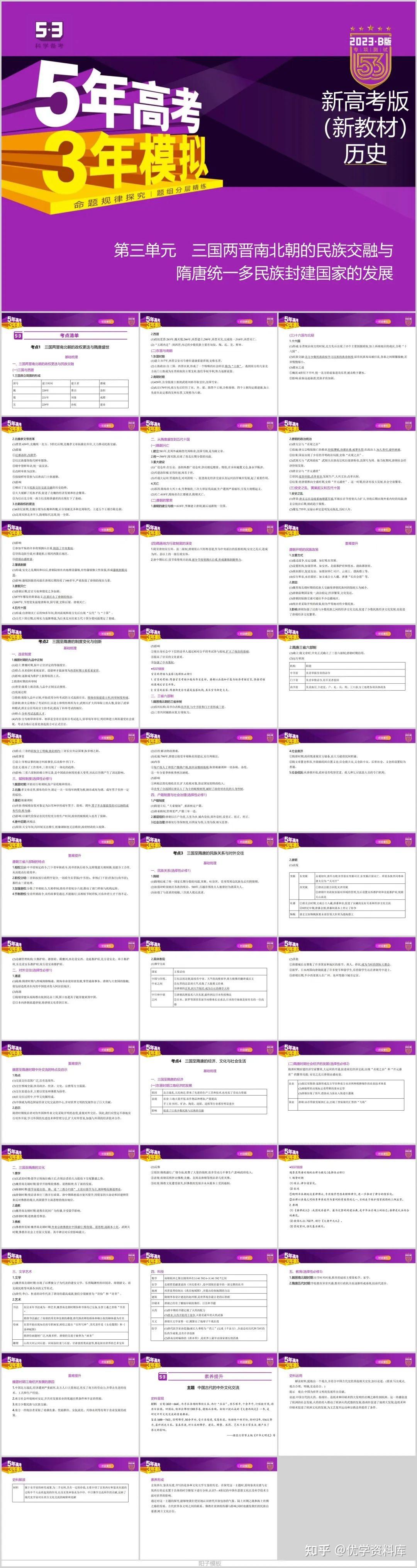 云南省2023版高考总复习，新高考5·3B版全国卷2023年五年高考三年模拟历史，高三高中五三高考复习资料，真题试卷PPT课件。 - 知乎