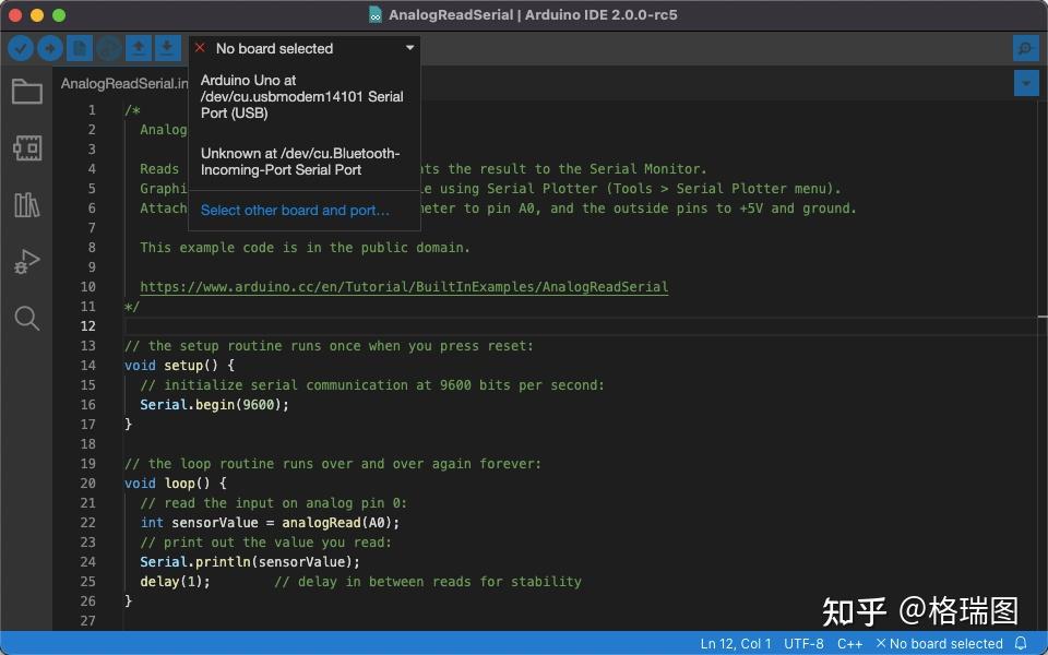 Arduino-0002-内置示例-模拟读 Analog Read Serial - 知乎