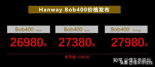 新车 | 售价26980-27980元 美式Bobber风格 汉威Bob400正式上市 - 知乎