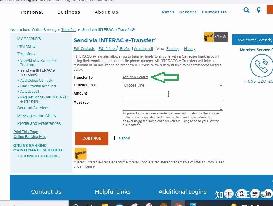 第13天 加拿大银行的INTERAC电子转账 - 知乎