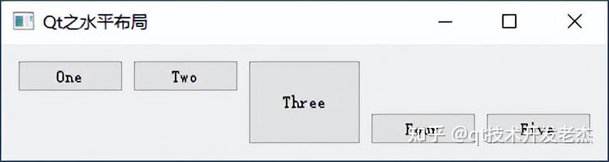 Qt 布局之二：水平、垂直布局的使用详解 - 知乎