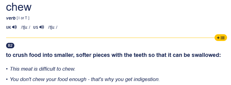 “吃东西” 不要只会用eat！“咬、嚼、吞、舔”的英文表达是什么？ - 知乎