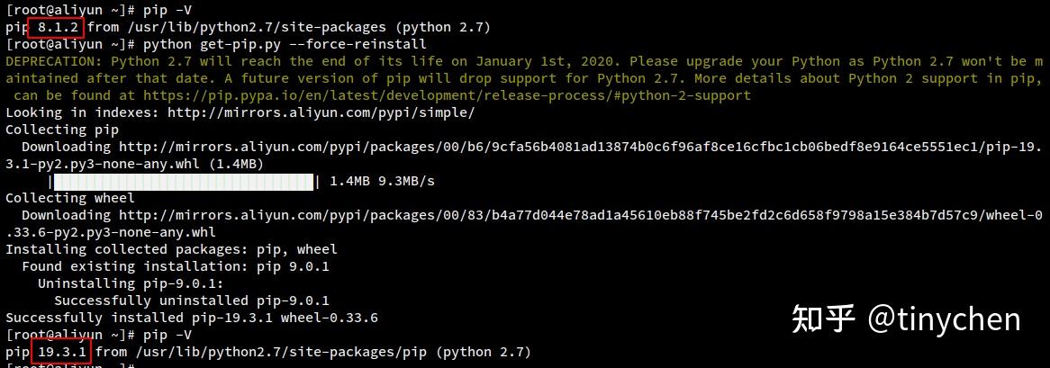 Linux中升级pip和更换pip镜像源 - 知乎