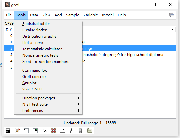 Gretl|Gretl初次尝试 - 知乎