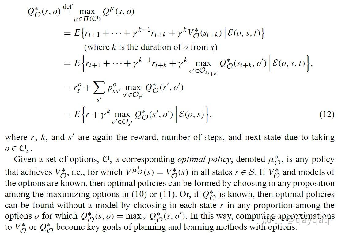 [2] [theory] Between MDP and semi-MDP - 知乎