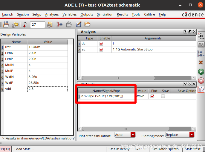 用Cadence 结合gm/id方法设计有源负载差动对（五管OTA）运放 - 知乎